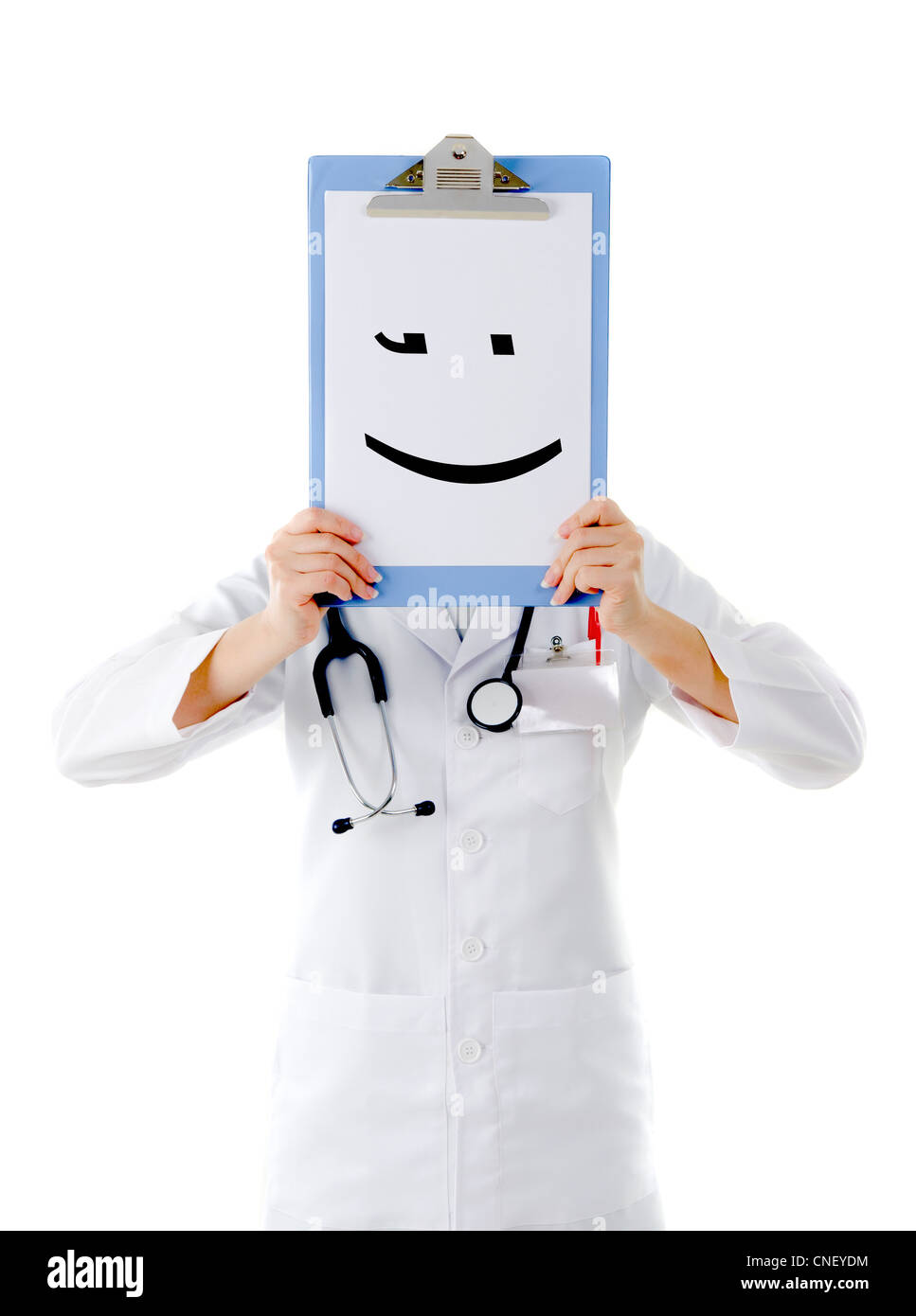 Happy cheerful beautifu young Doctor doodle, positive healthcare ...