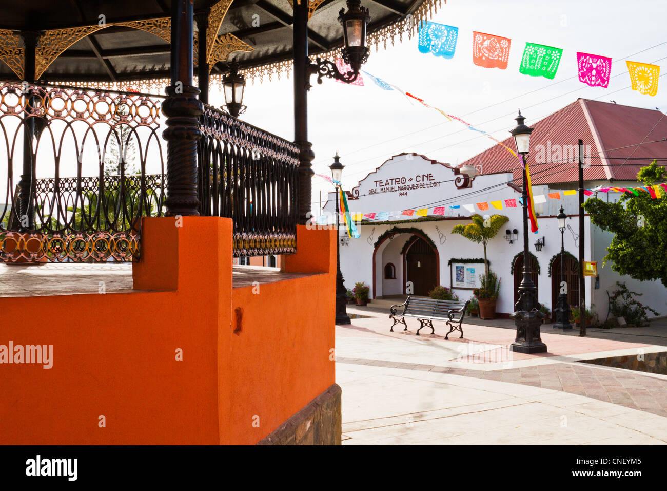 Mexico bandstand theater baja hi-res stock photography and images - Alamy