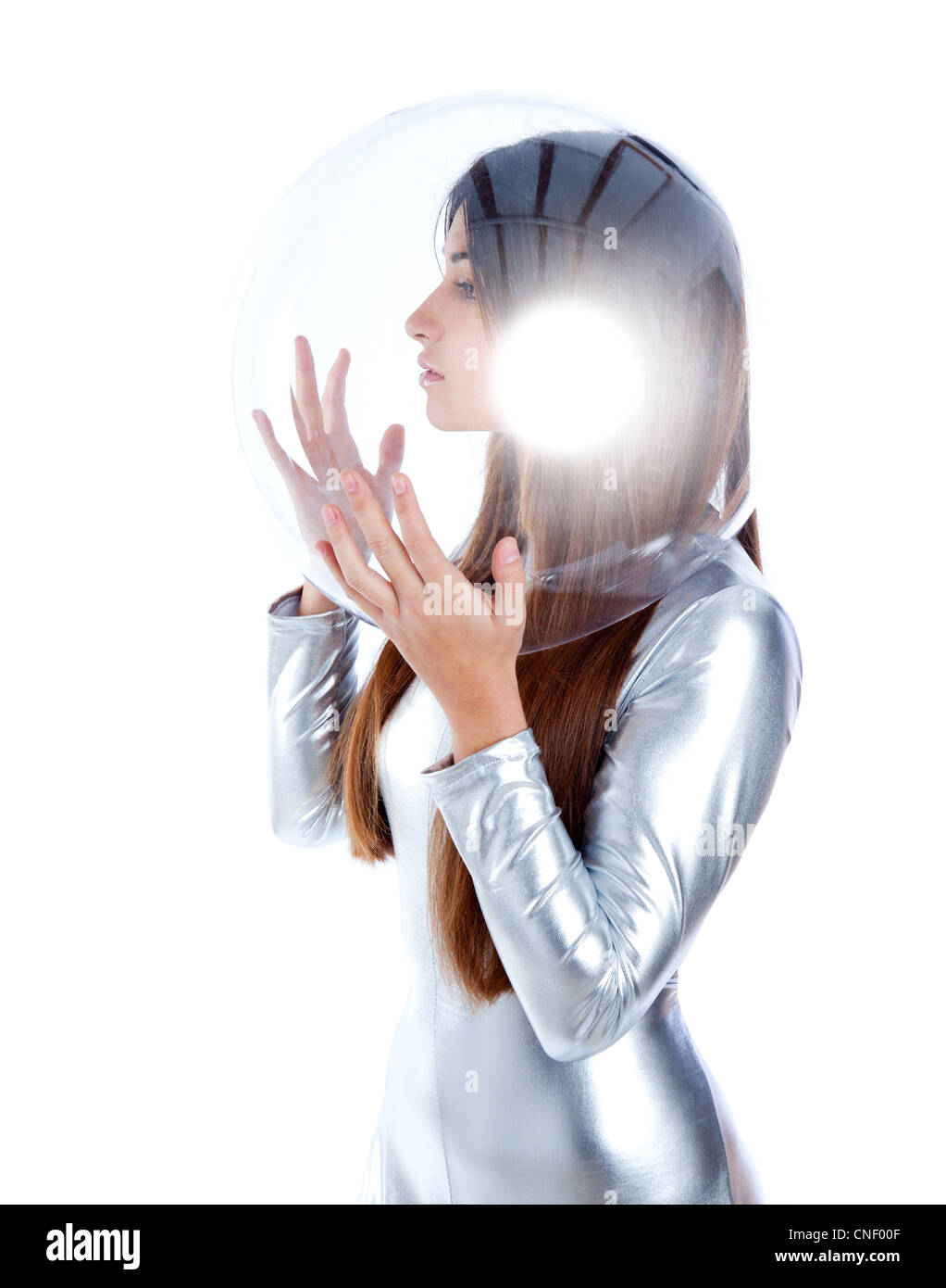 Silver space suit hi-res stock photography and images - Alamy