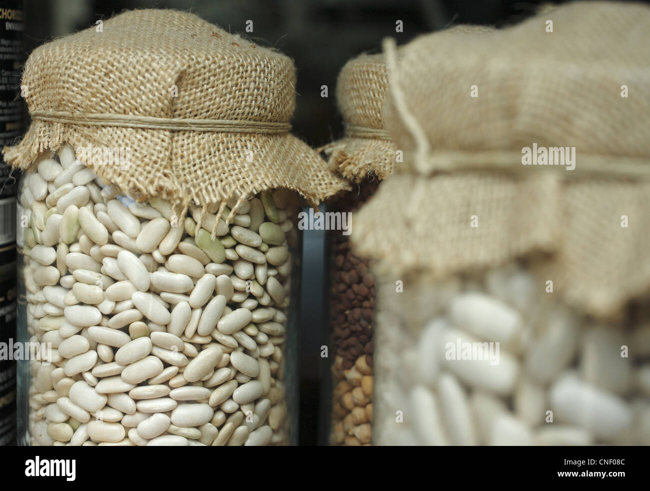 Cannellini beans display hi-res stock photography and images - Alamy