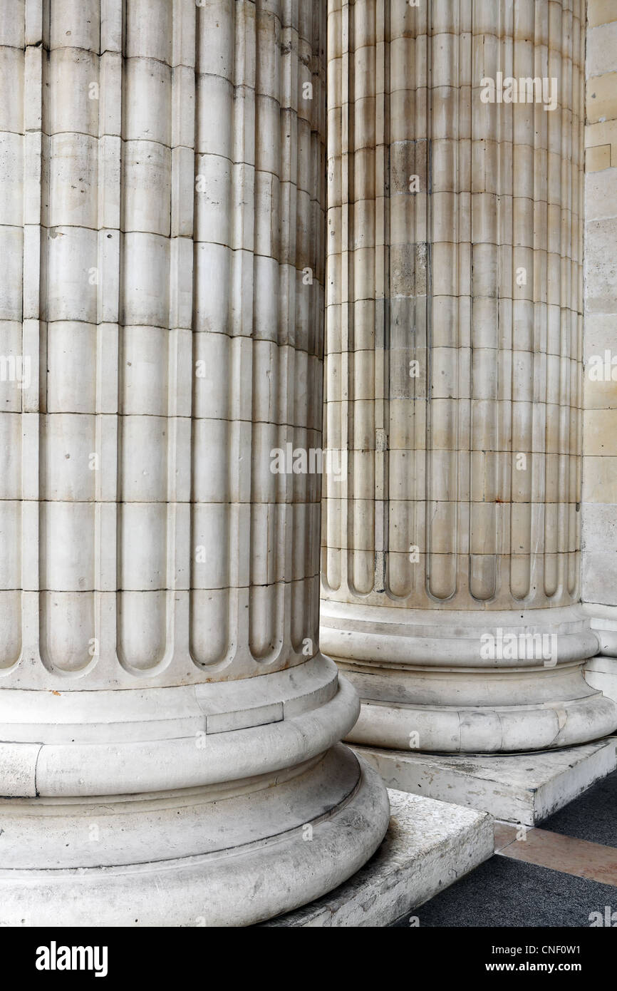 Classic columns background Stock Photo - Alamy
