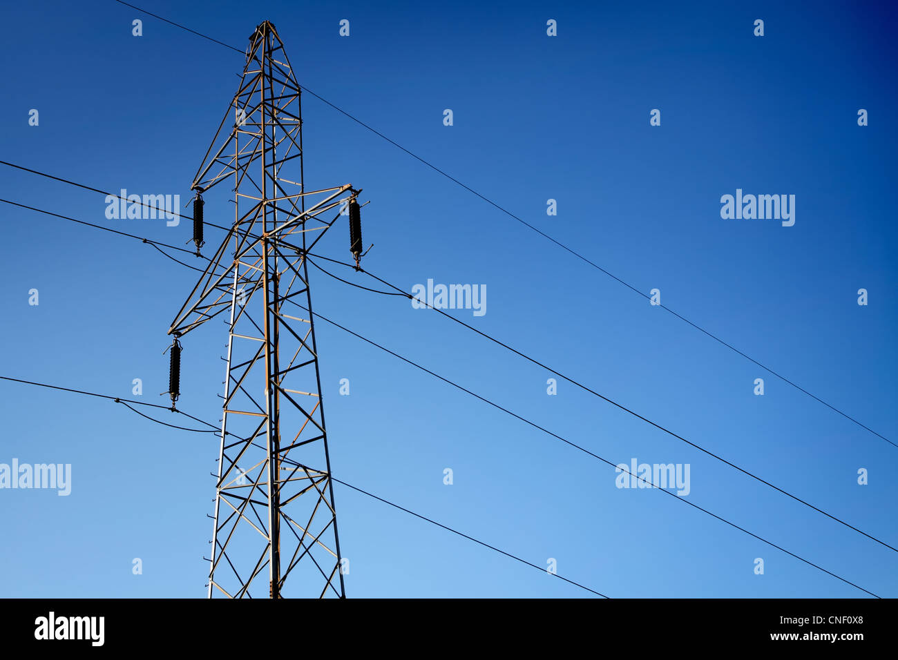 Tall electricity pylon multiple hi-res stock photography and images - Alamy