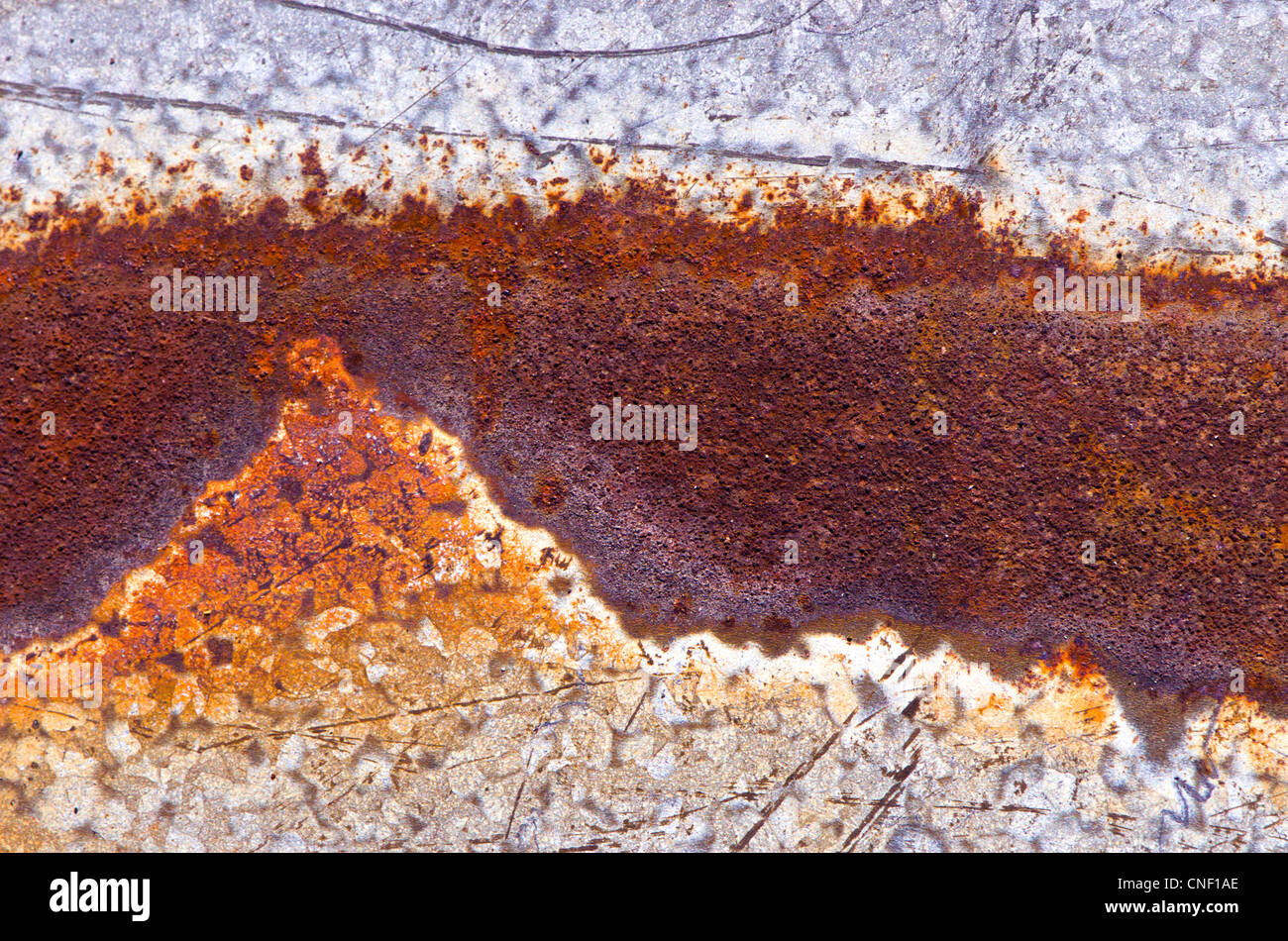 rusted metal tin background and texture Stock Photo - Alamy