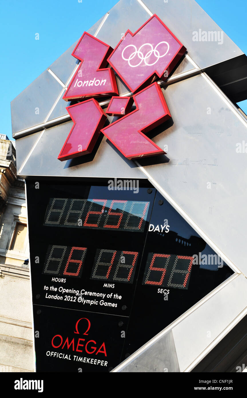 London, UK - 19 Nov, 2011: London 2012 Olympic Games logo and countdown ...