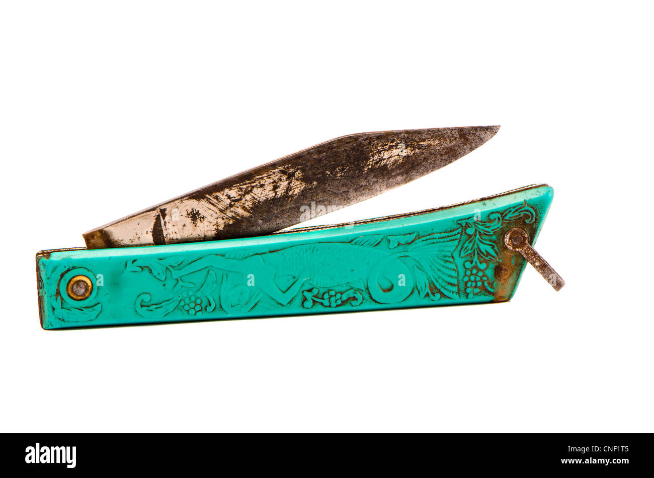 Old vintage knife fork Cut Out Stock Images & Pictures - Alamy