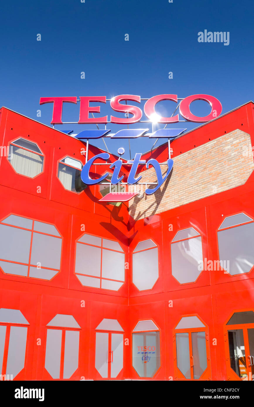Tesco city store logo Stock Photo - Alamy