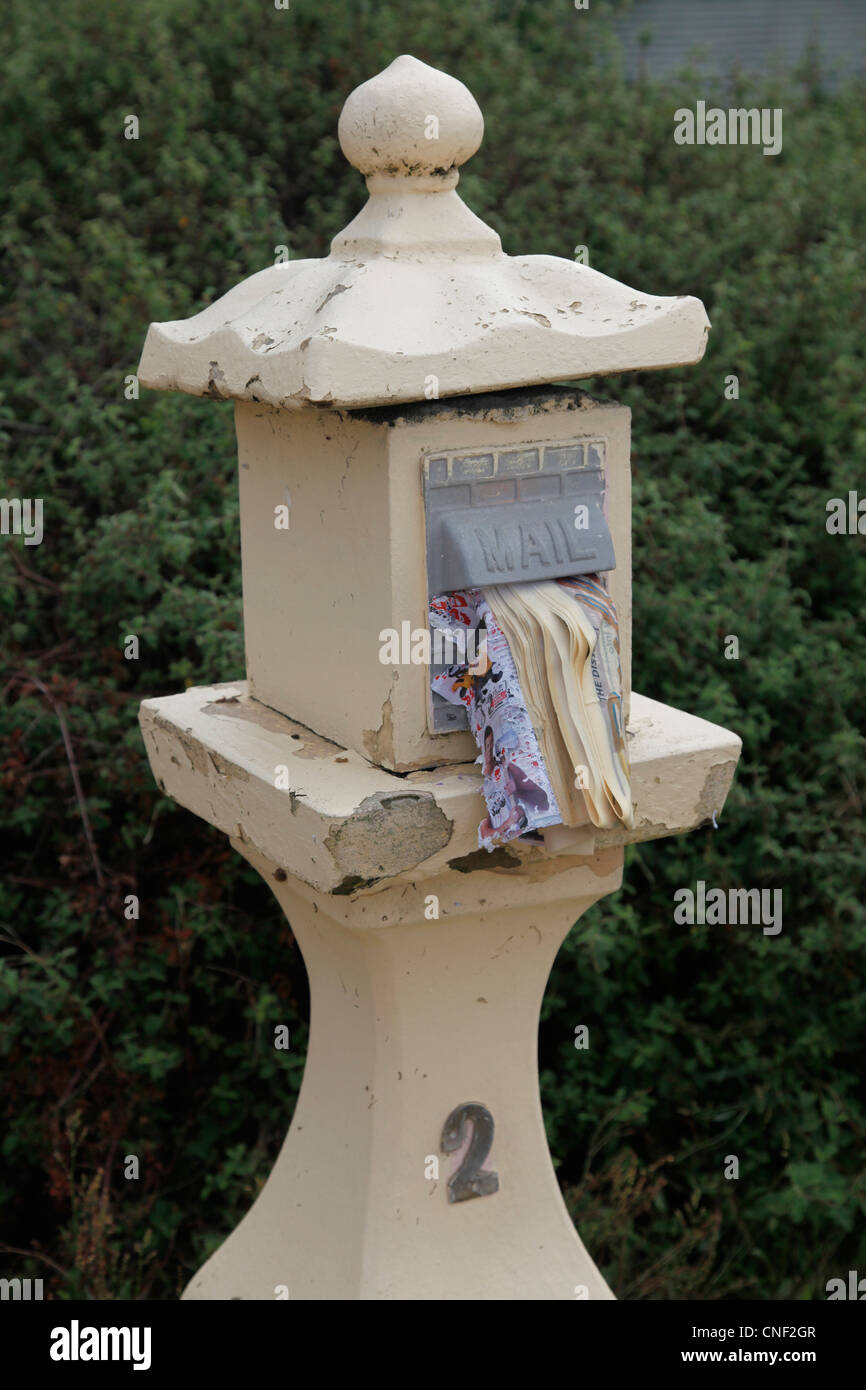 Traditional post box in the town of Brandwood in New South Wales ...