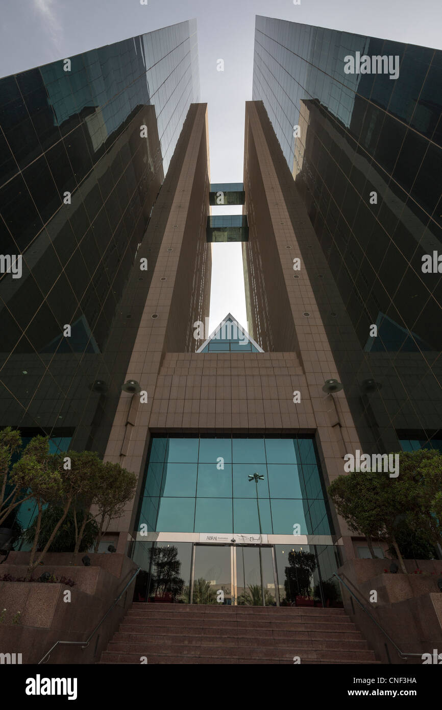 Abraj Atta'awuniya Twin Towers office complex, Riyadh, Saudi Arabia ...