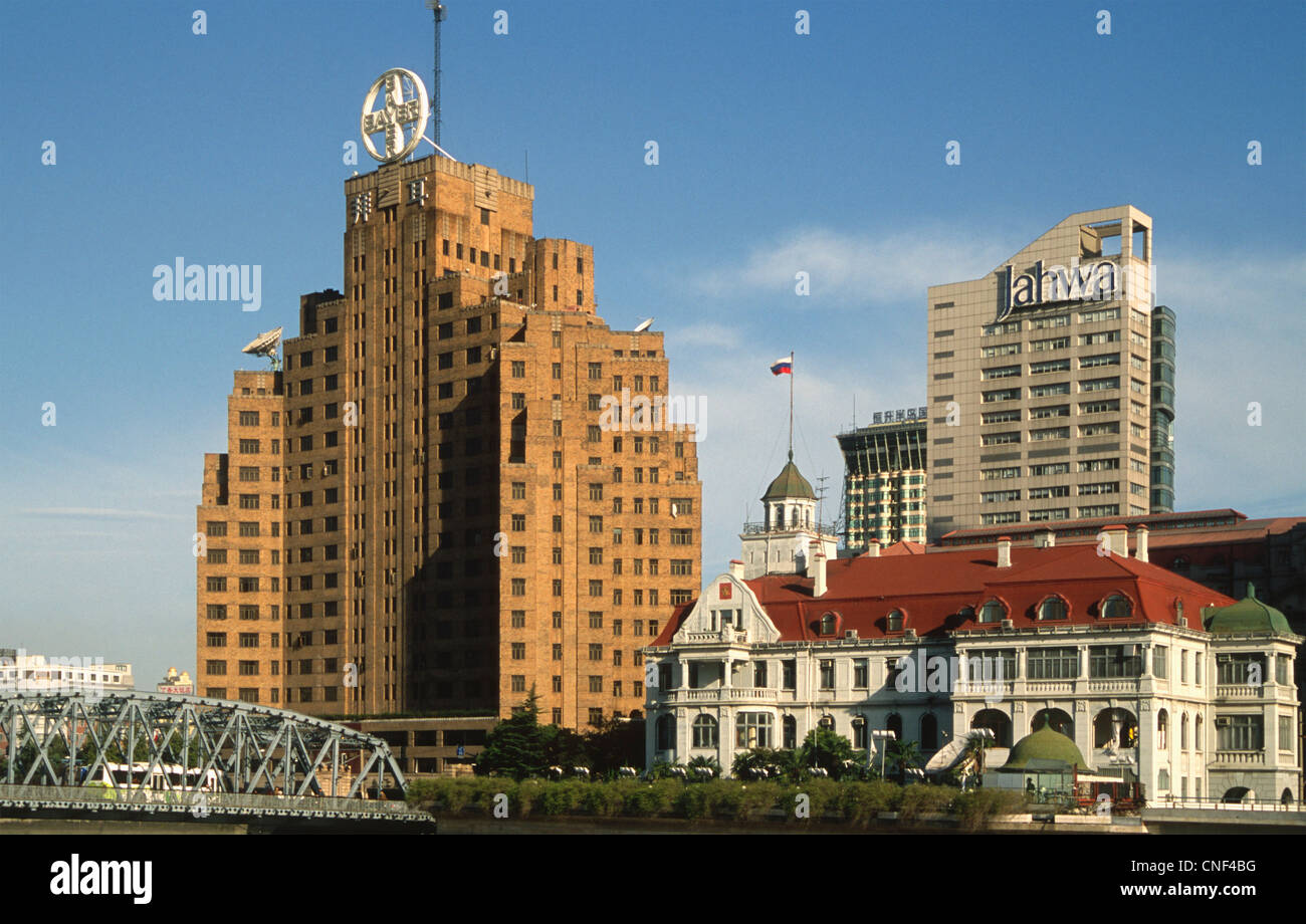 China, Shanghai, Shanghai Mansions, Russian Consulate Stock Photo - Alamy