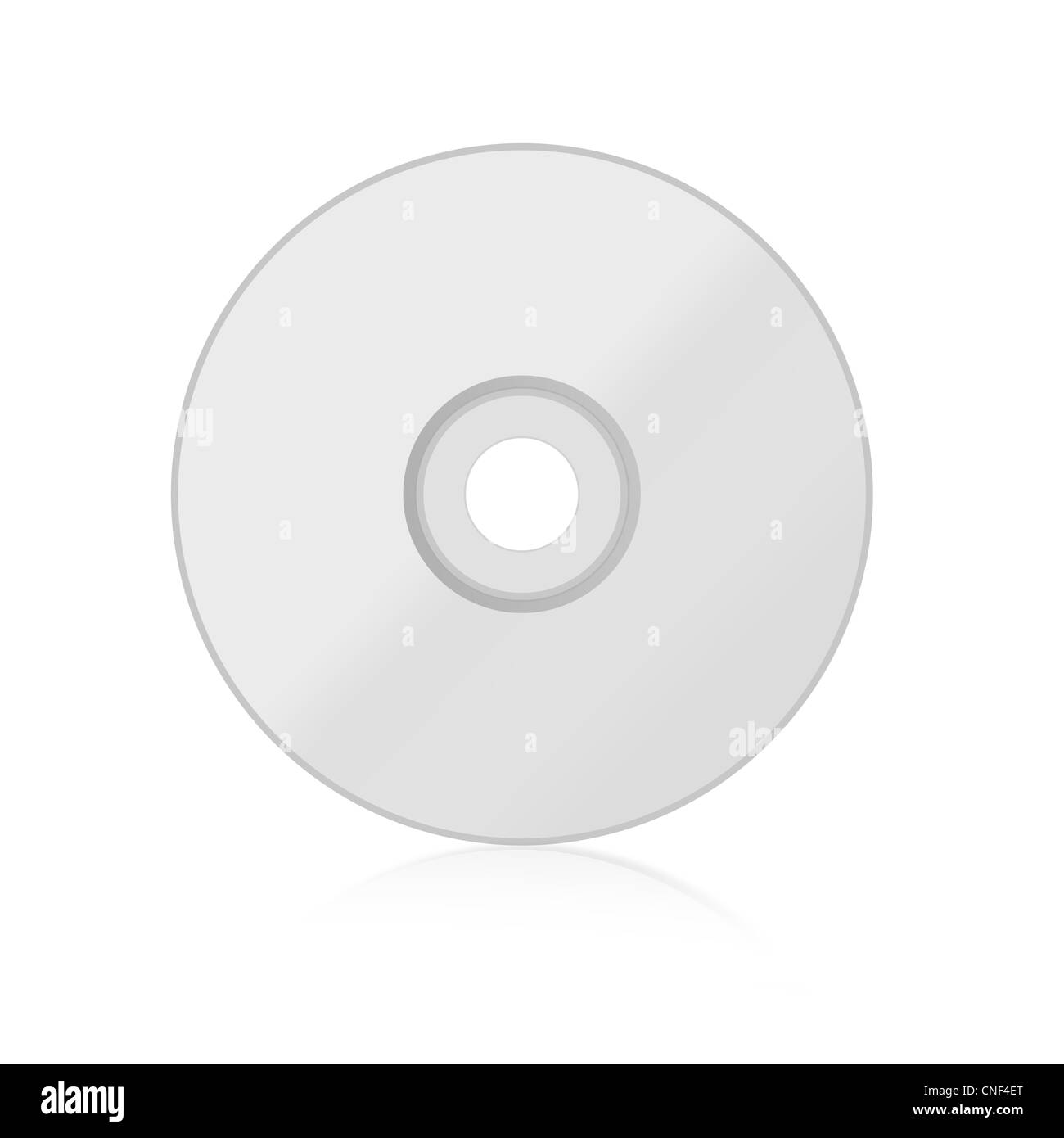 front view of Blank compact disk cover white Stock Photo - Alamy