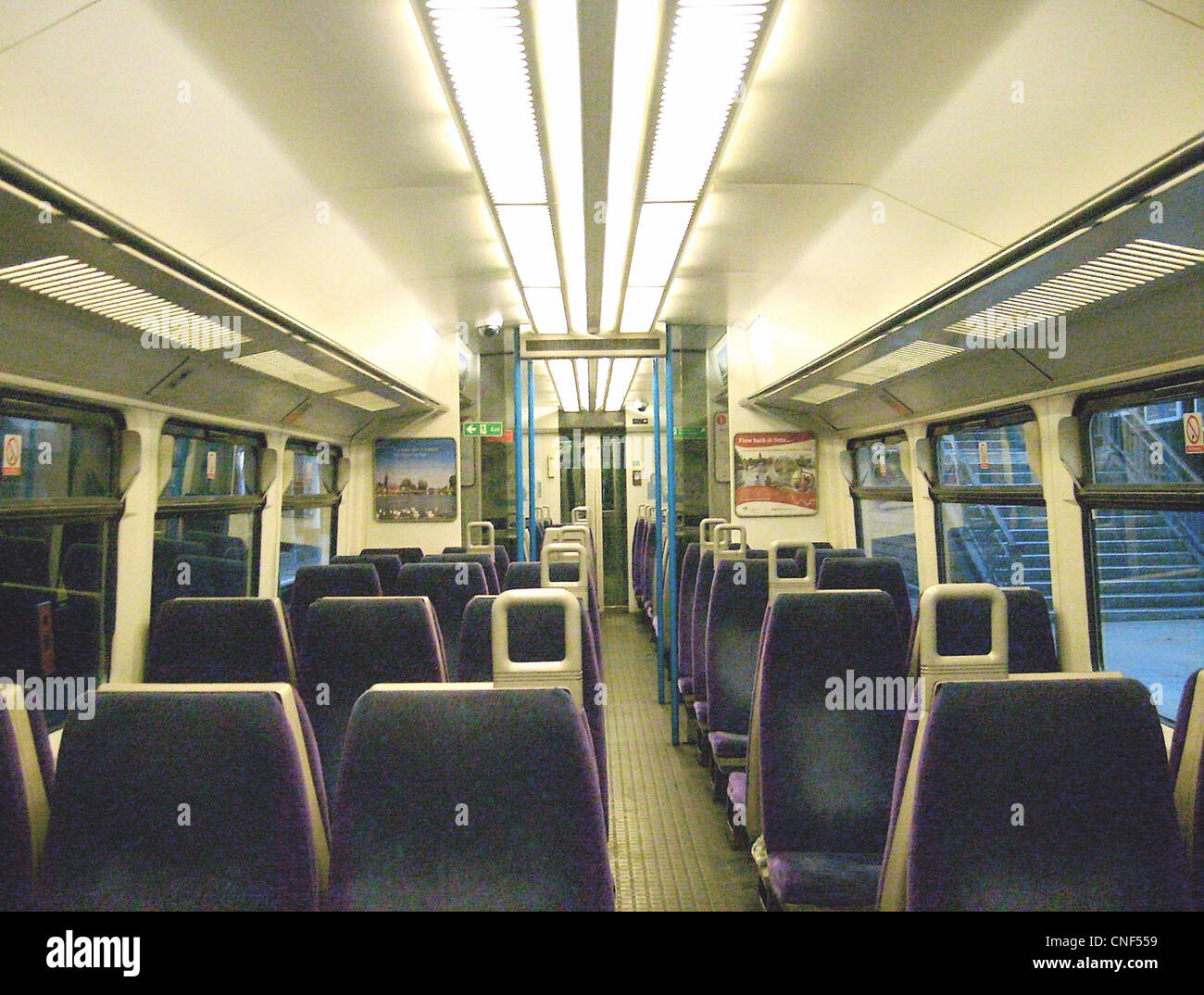 The interior of Standard Class in the MSO vehicle, aboard a First Great ...