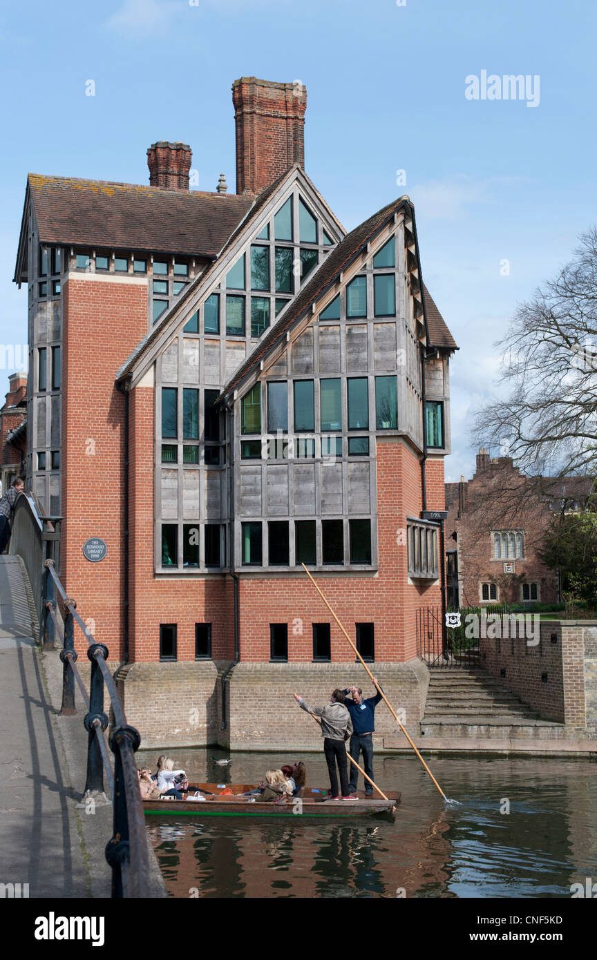 The Jerwood library Trinity Hall Cambridge University UK overlooking ...