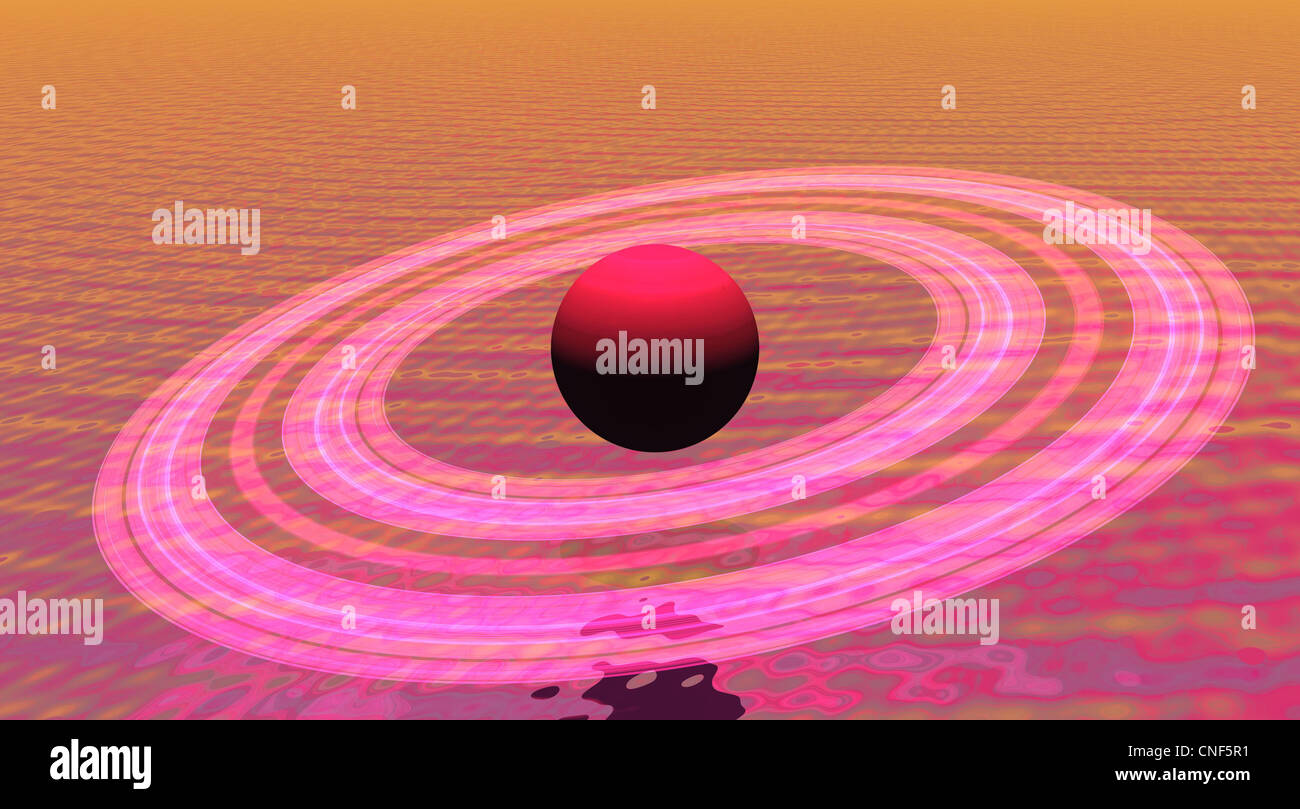 saturn and planet pink Stock Photo - Alamy