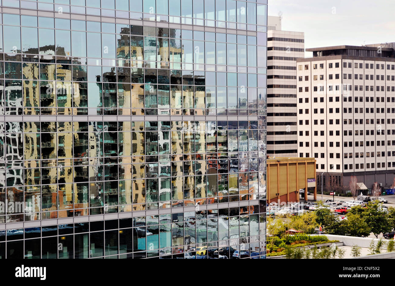 Reflection towers hi-res stock photography and images - Alamy