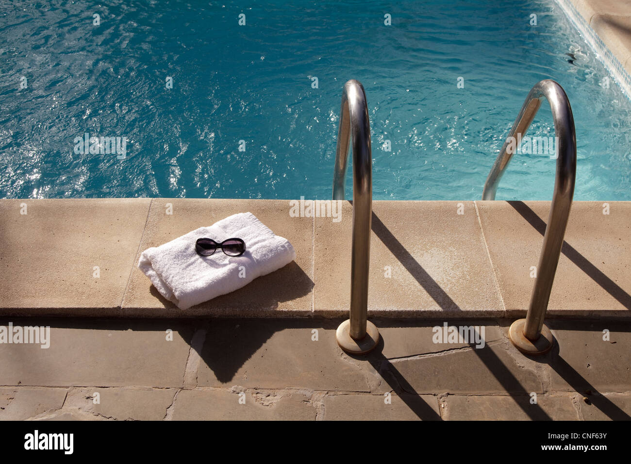 Summer at the swimming pool Stock Photo - Alamy