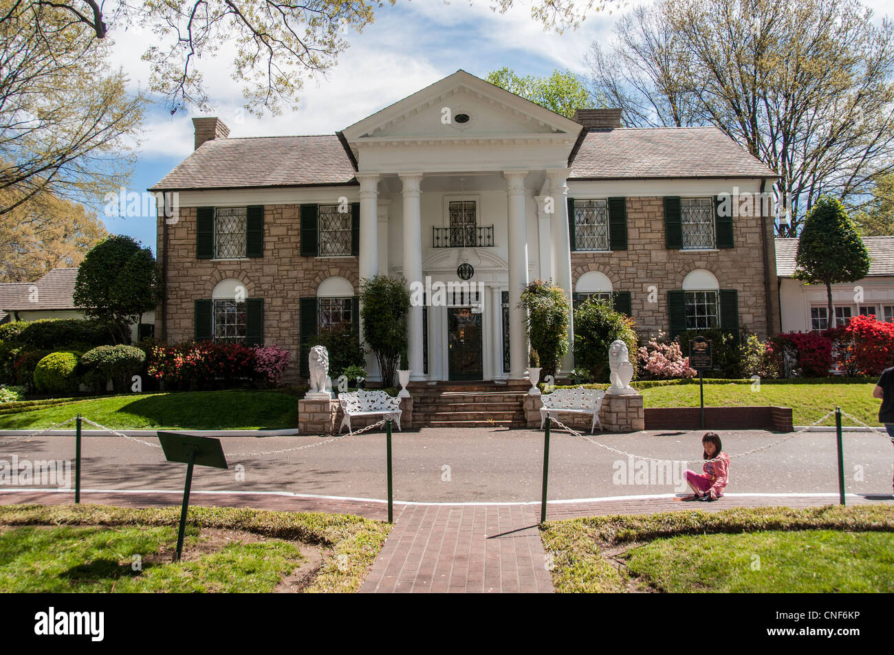 Elvis Presley's home and museum at Graceland Memphis USA Stock Photo ...