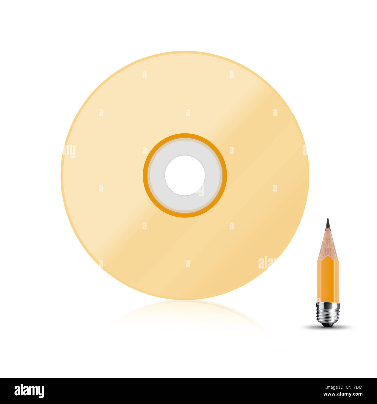 front view of Blank compact disk cover white Stock Photo - Alamy