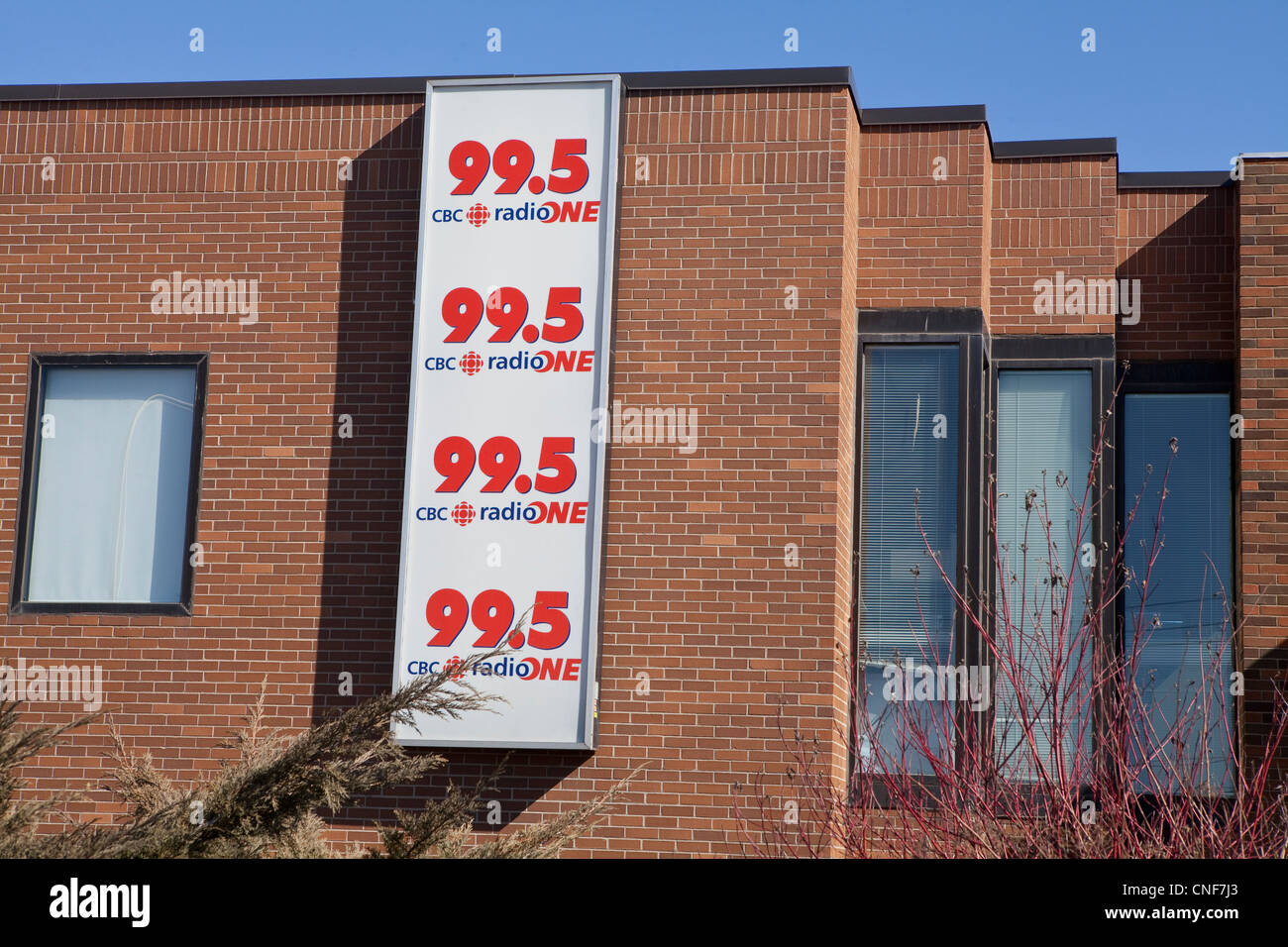 CBC / Radio Canada studio is pictured in Fredericton, New Brunswick ...