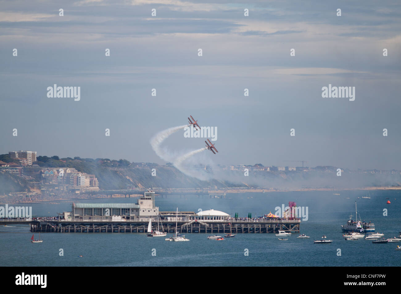 Red Arrows at Bournemouth Air Show Stock Photo - Alamy