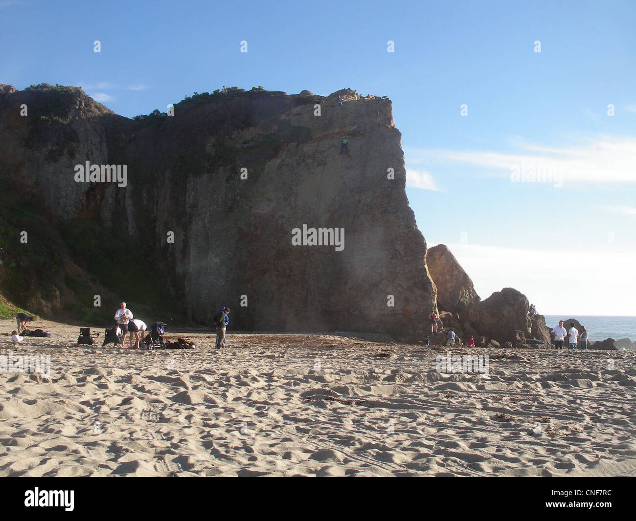 Point Dume Climbing Stock Photo - Alamy