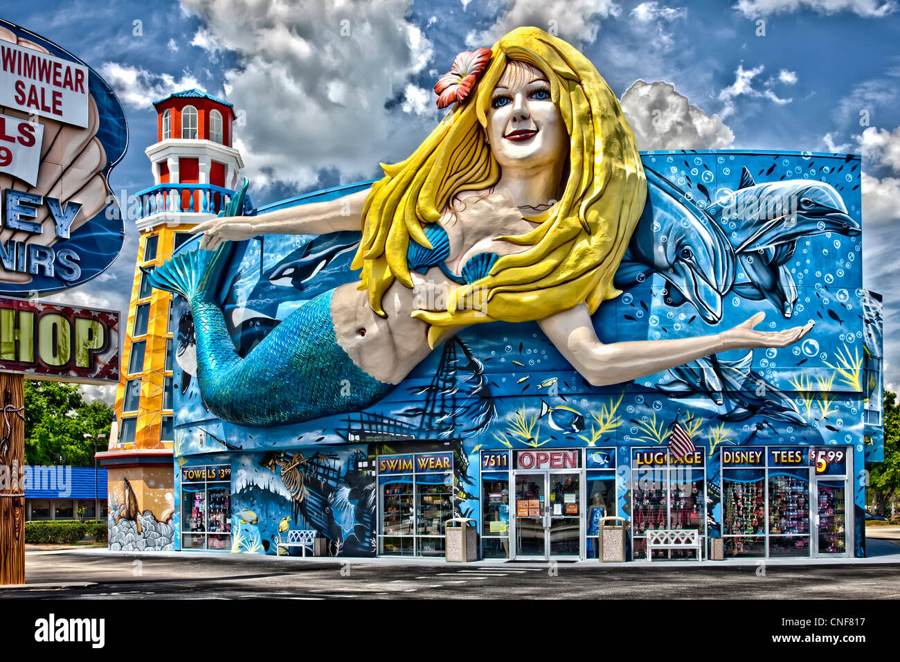 Creative;attractive;colorful store front buildings in Orlando;Kissimmee ...