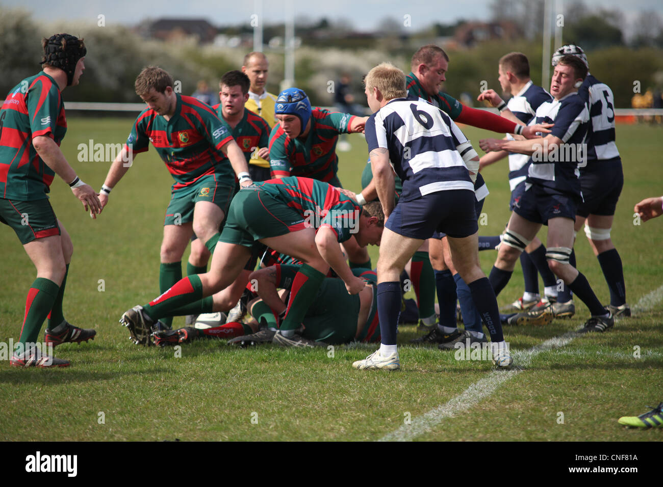 Leighton Buzzard Paviors Rugby Players High Resolution Stock ...