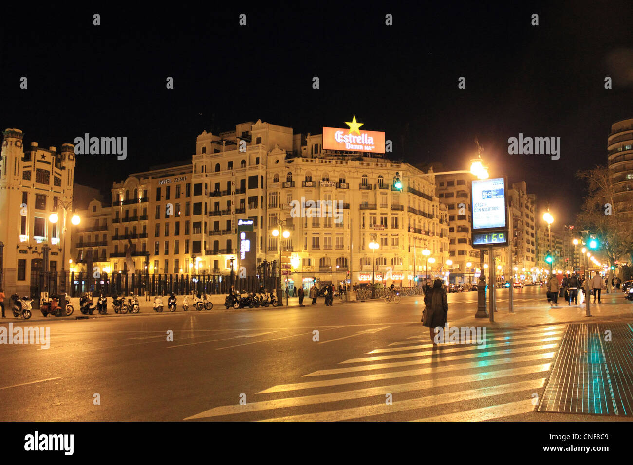 Valencia spain night hi-res stock photography and images - Alamy