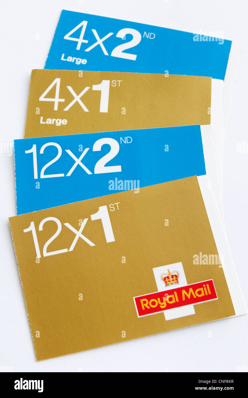 UK Britain Books Of Royal Mail First And Second Class Postage Stamps UK Britain Books Of Royal Mail First And Second Class Postage Stamps
