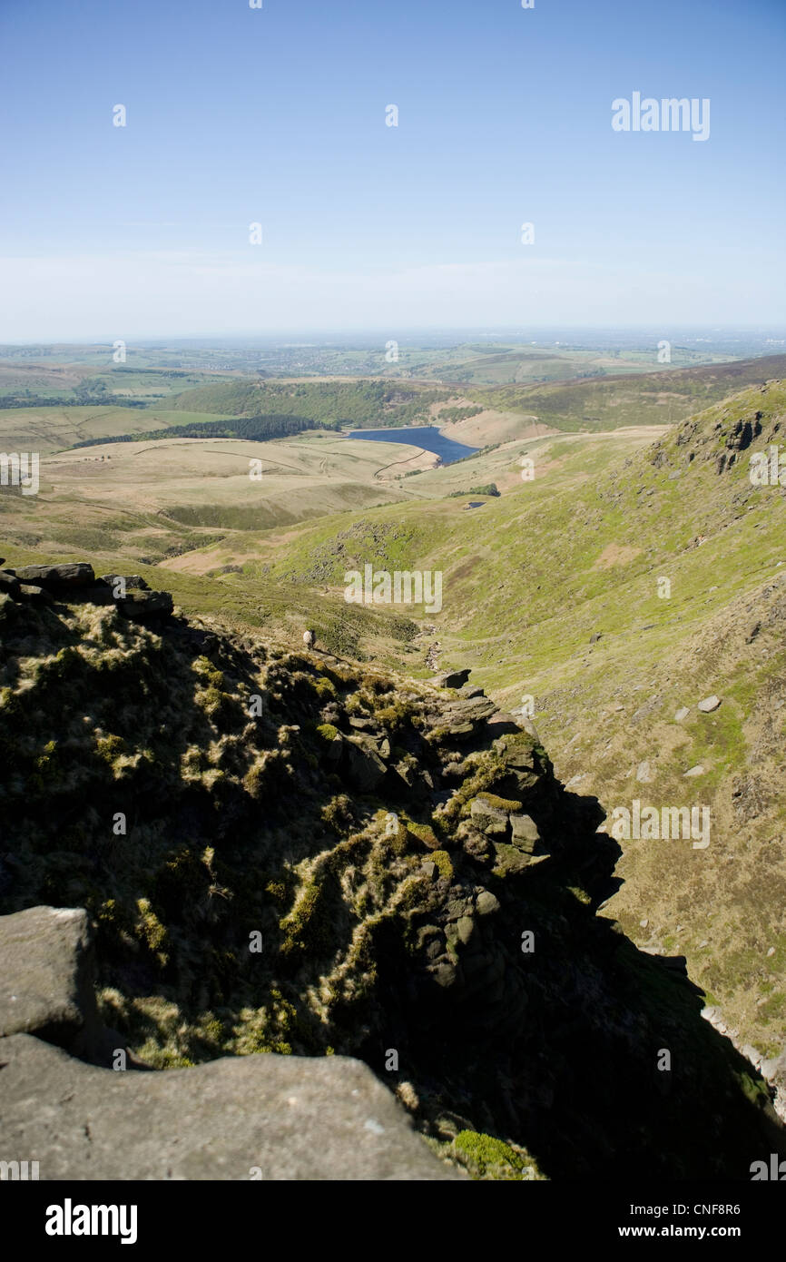 Kinder Downfall on Kinder Scout in the Peak District in Derbyshire ...