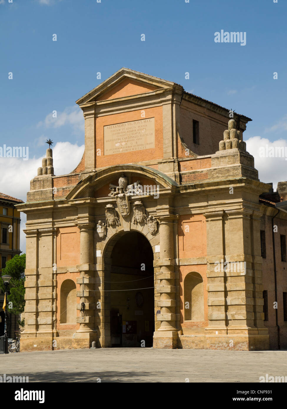 City Gate in the Beautiful Medieval City of Bologna Italy Stock Photo ...