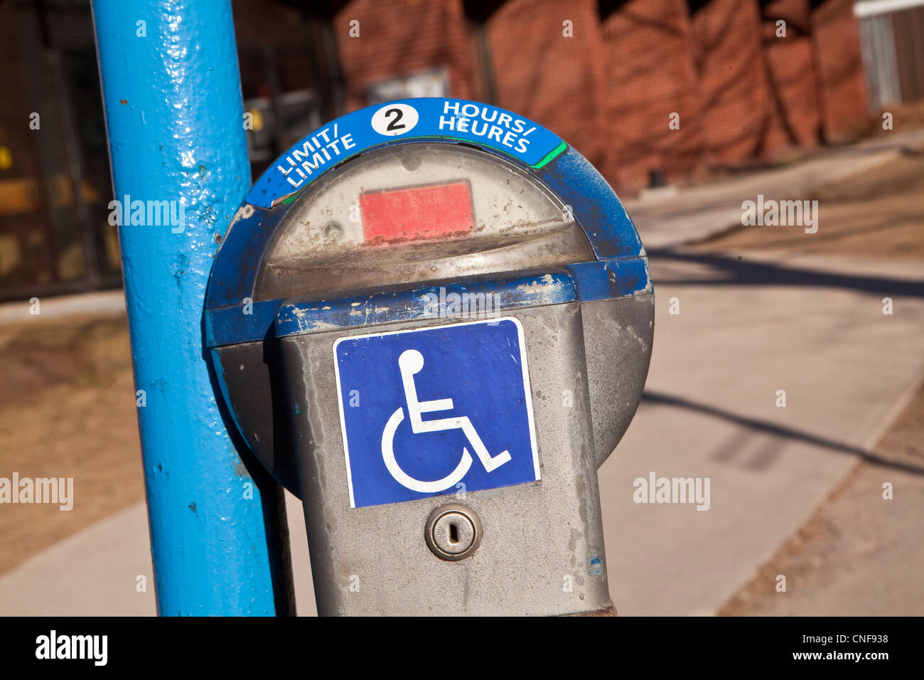 Handicapped parking meter hi-res stock photography and images - Alamy