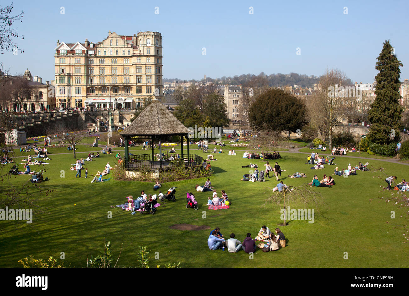 Parade Gardens in Spring Bath Stock Photo - Alamy
