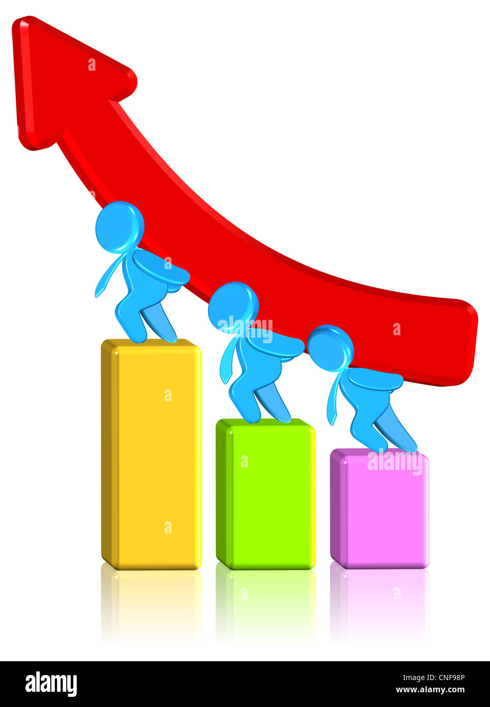 Increasing Business Chart Stock Photo - Alamy