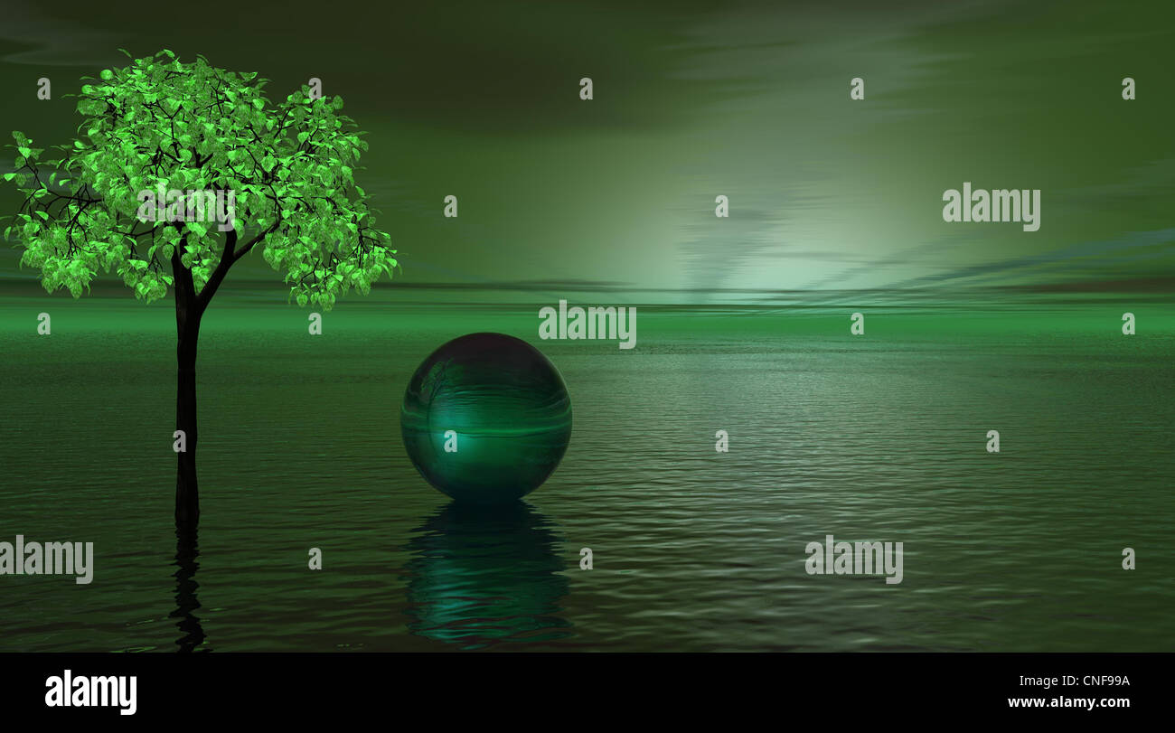 tree, and ball Stock Photo - Alamy