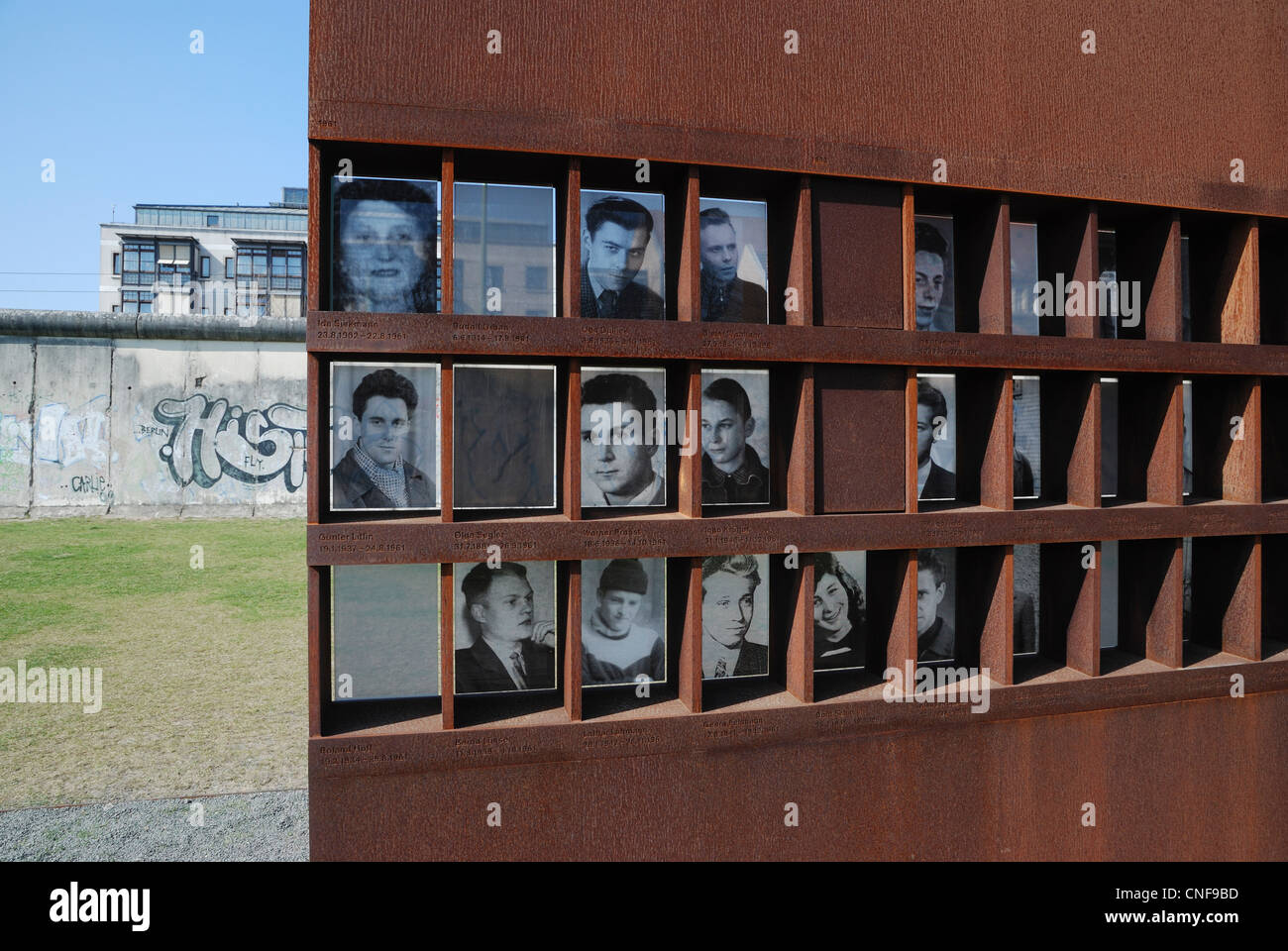 The Window of Remembrance at the Berlin Wall Memorial, Berlin, Germany ...