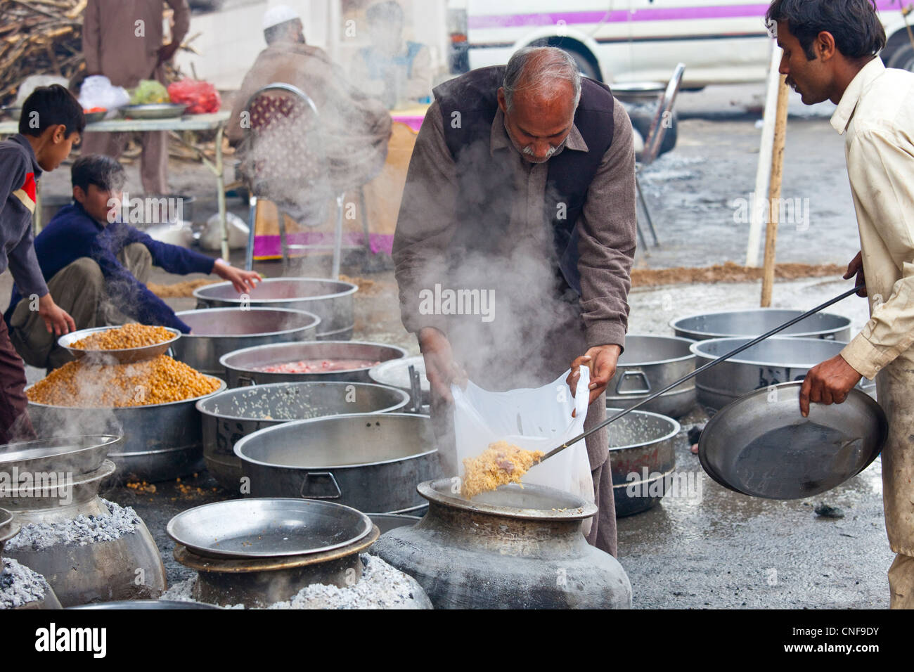 Huge pots full of Biryani in Islamabad, Pakistan Stock Photo - Alamy