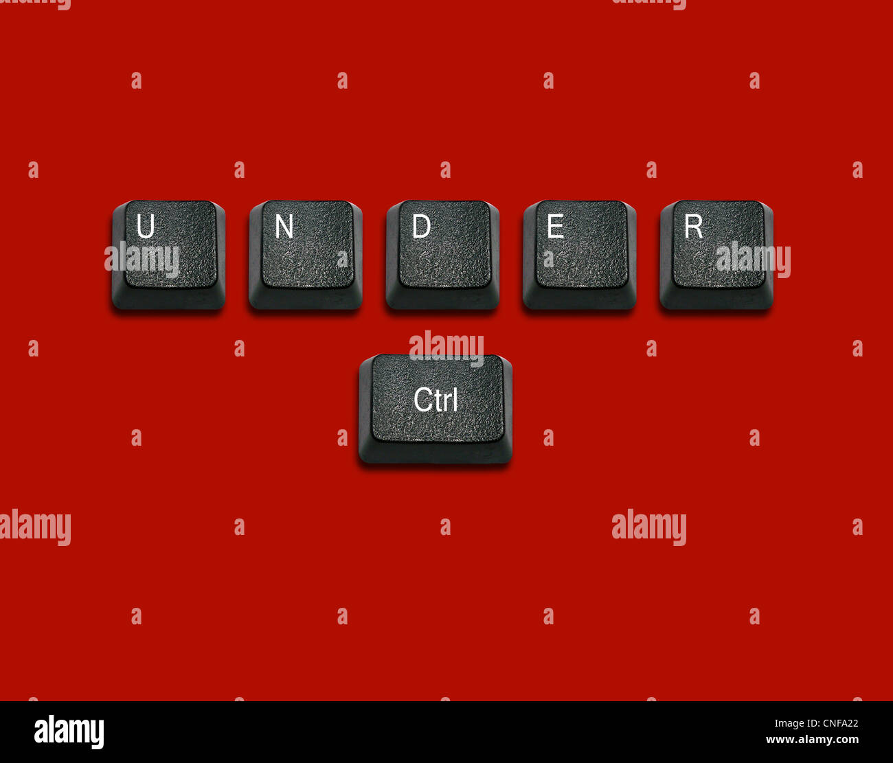 Word under control Made From Computer Keyboard Keys, keyboard buttons ...