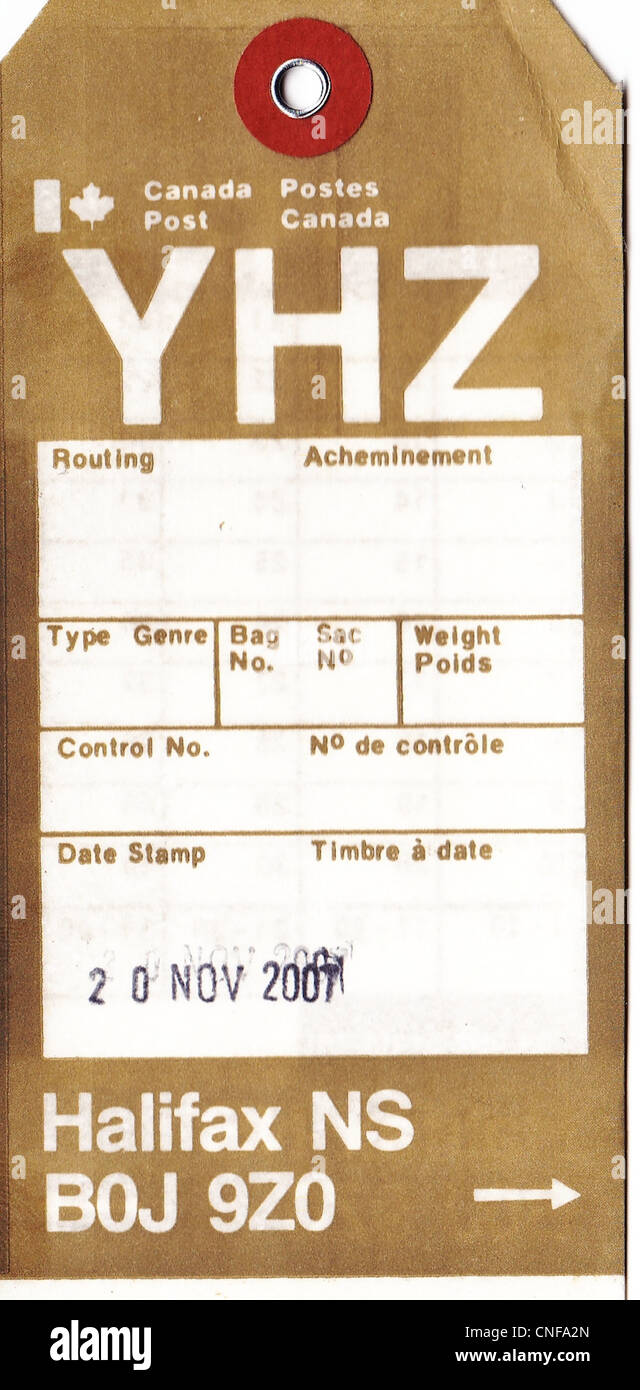 Canada Post uses a variety of tags and labels for organizing and ...