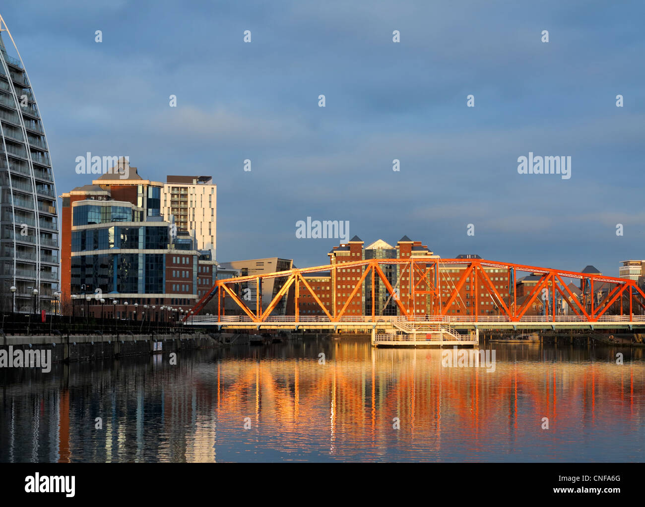 Detroit bridge salford quays manchester hi-res stock photography and ...