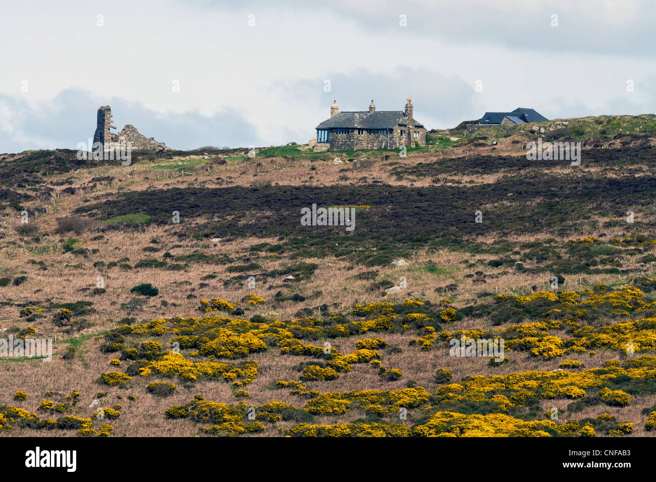 wild Cornish landscape Stock Photo - Alamy
