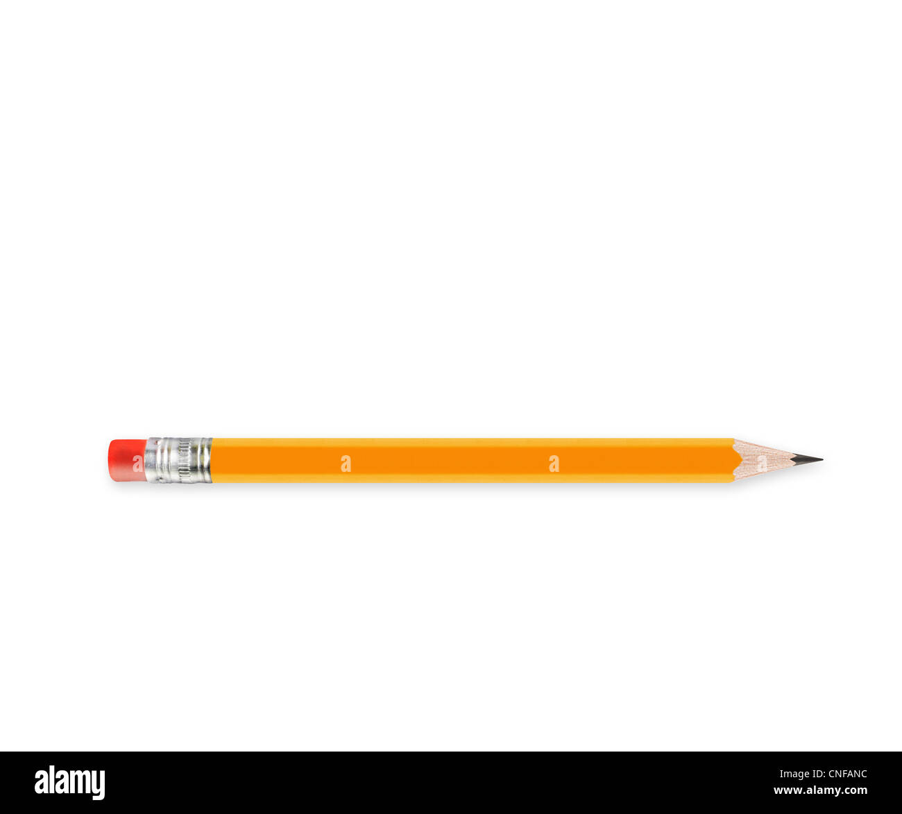 Sharpened Yellow pencil isolated on white background Stock Photo - Alamy