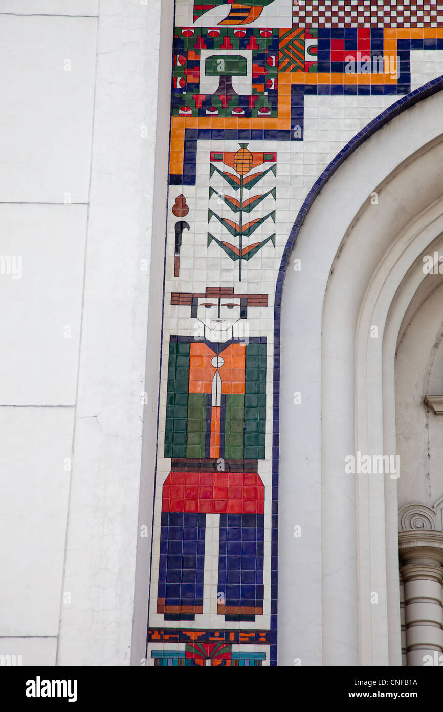 Fernando Llort art tiling, Metropolitan Cathedral of the Holy Savior ...