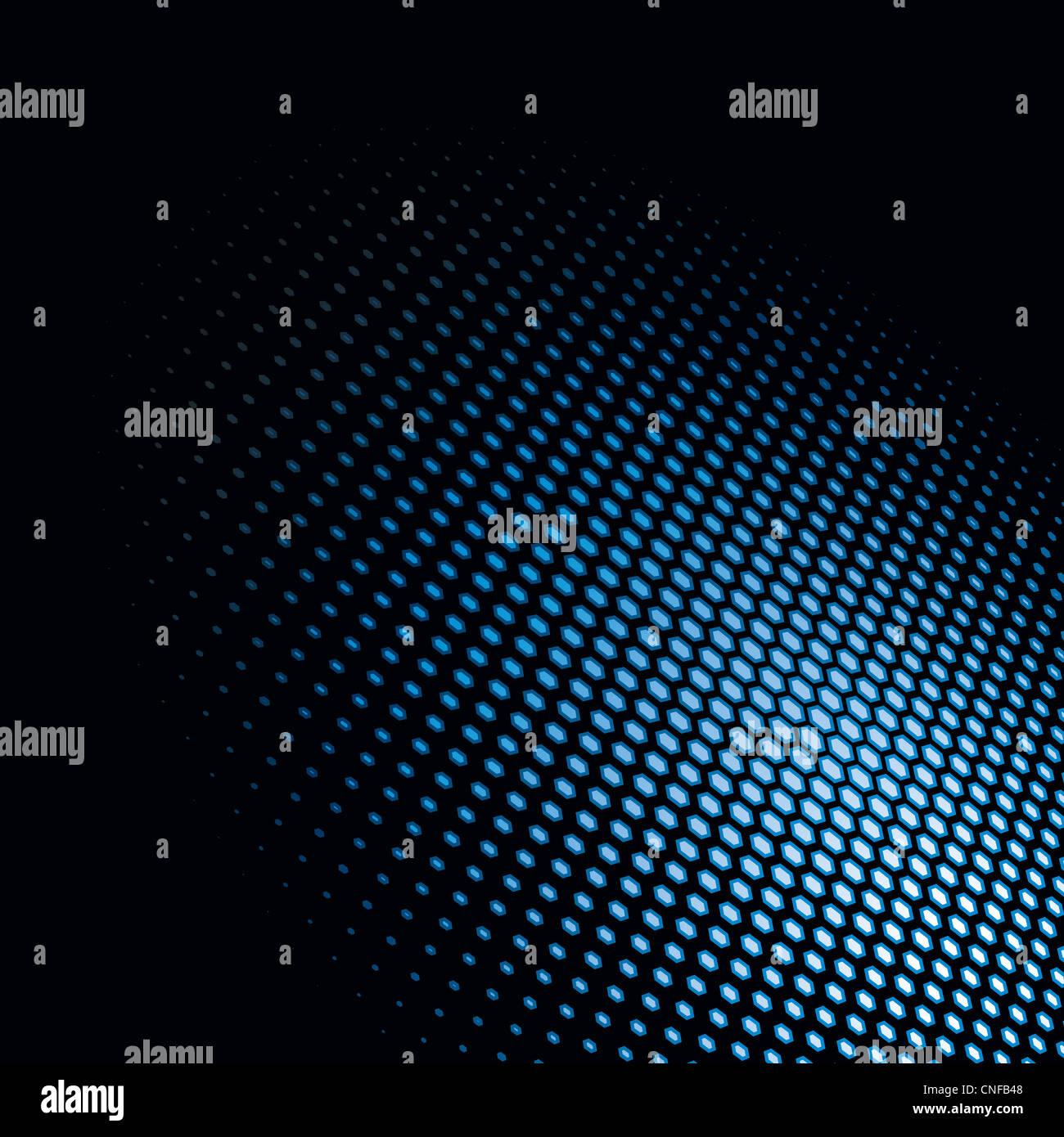 Hexagonal dots on black background Stock Photo - Alamy