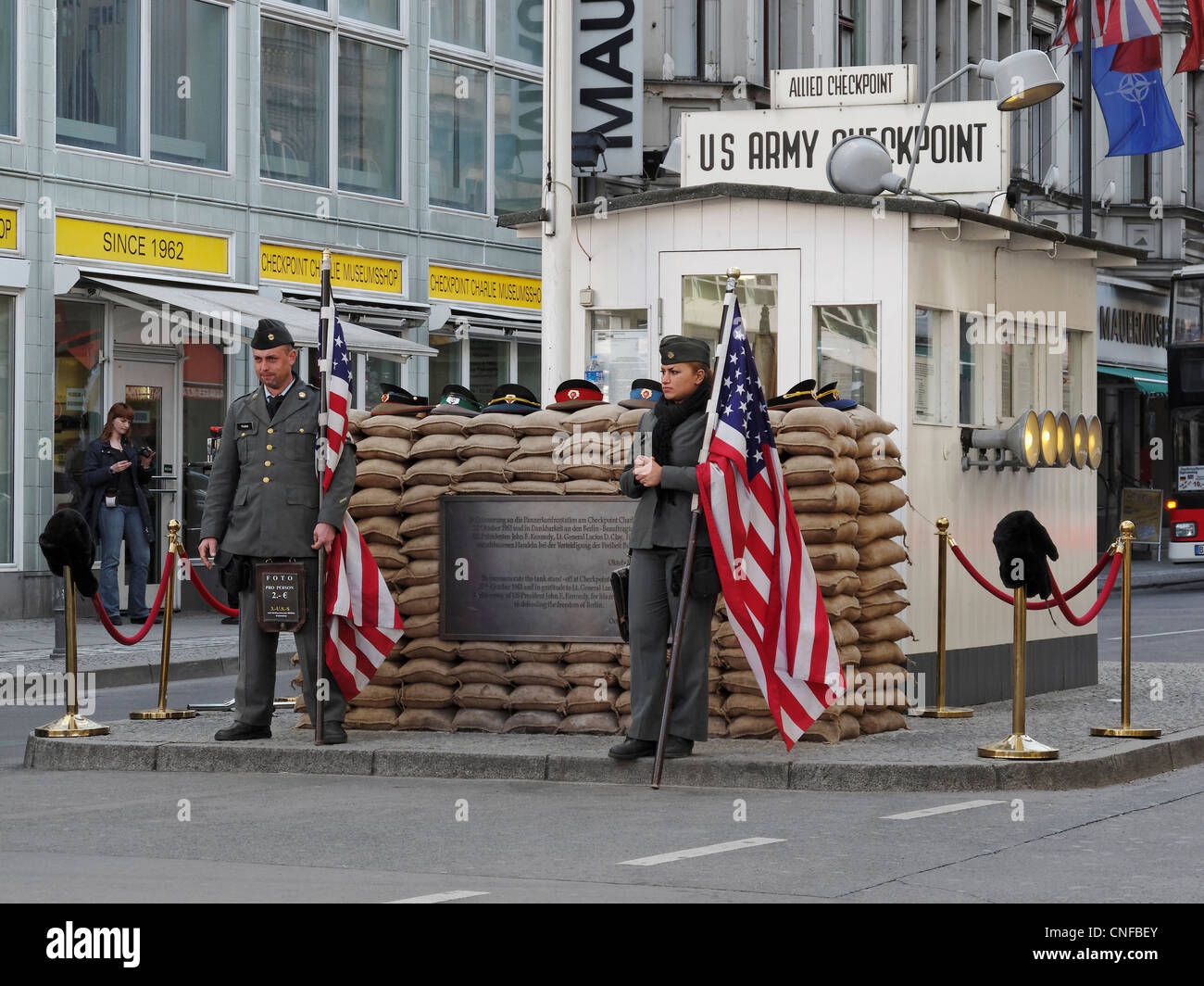 Checkpoint Charlie, Berlin, Germany Stock Photo - Alamy