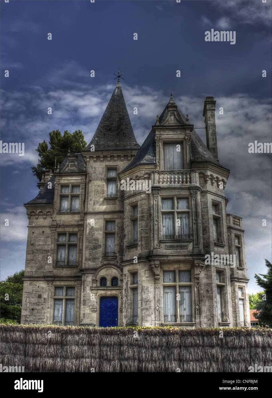 photo hdr of a mansion in royan Stock Photo - Alamy