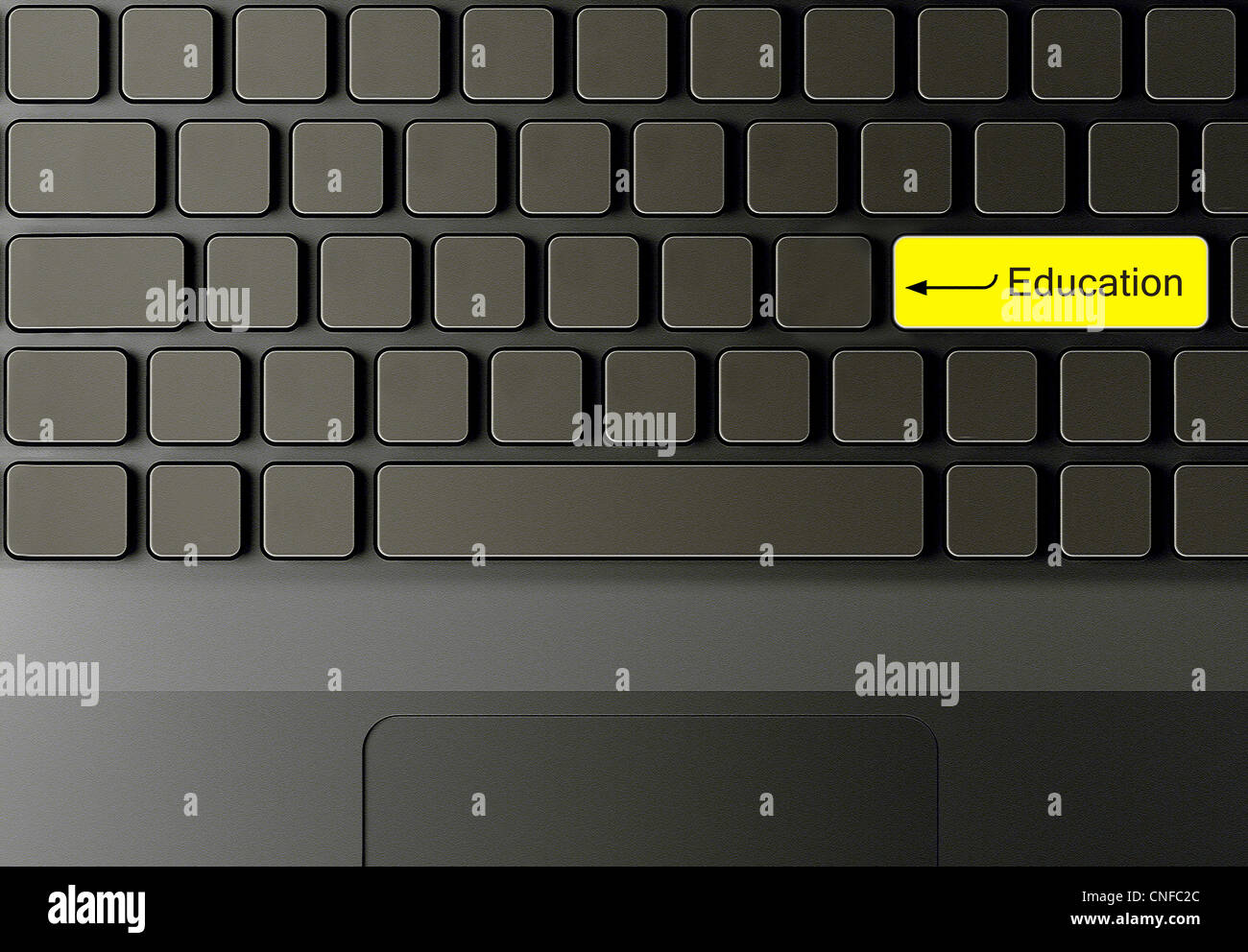 Keyboard with Education button, Education concept Stock Photo - Alamy