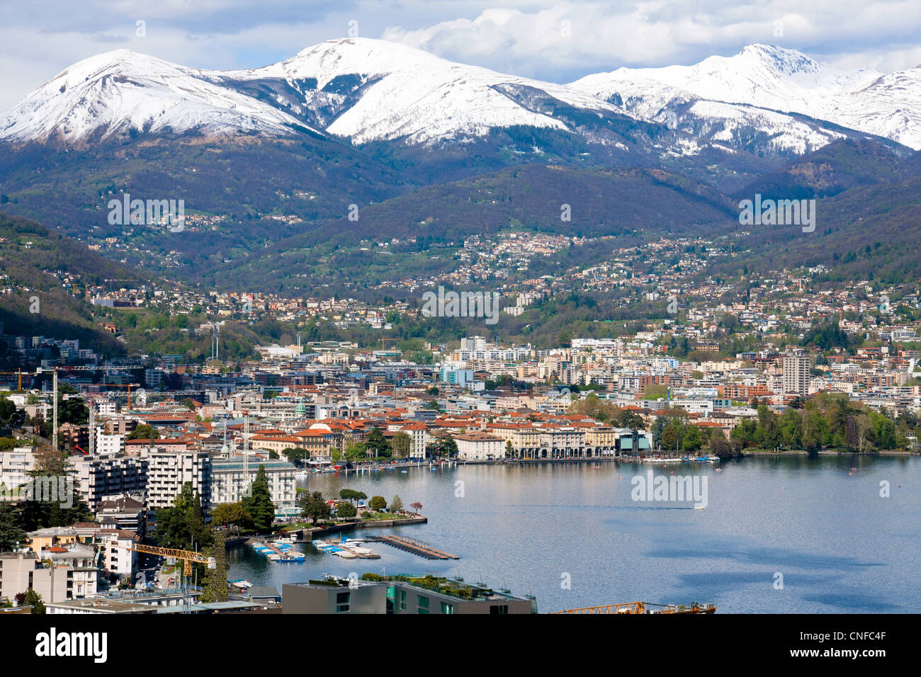 Lugano, lakefront, Switzerland, Ticino Stock Photo - Alamy