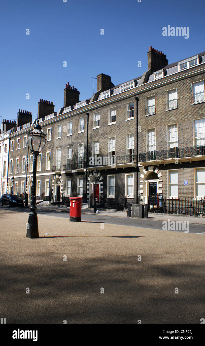 Typical old terraced London town houses Stock Photo - Alamy