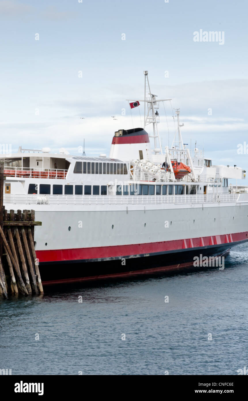M.V.Coho ferry docked at Port Angeles, Olympic Peninsula, WA, USA Stock ...