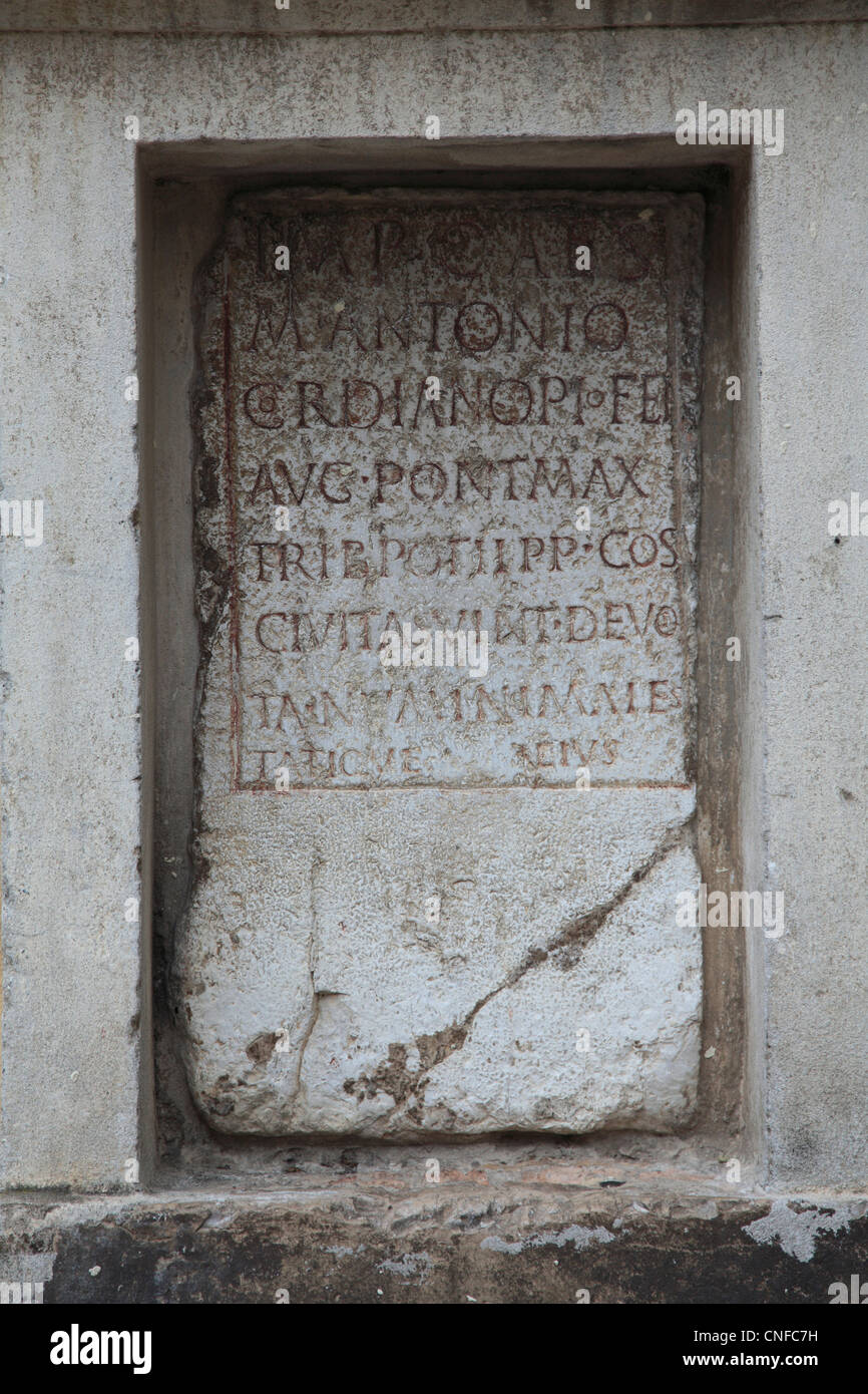 Roman stone inscription, Cathedral of the Birth of the Virgin, Vence ...
